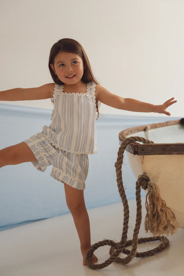 Blue Summer Wave Top – Lupa and Sol