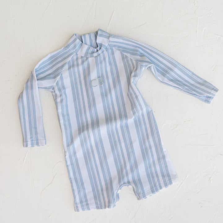 Rashie Romper - Blue Summer – Lupa and Sol