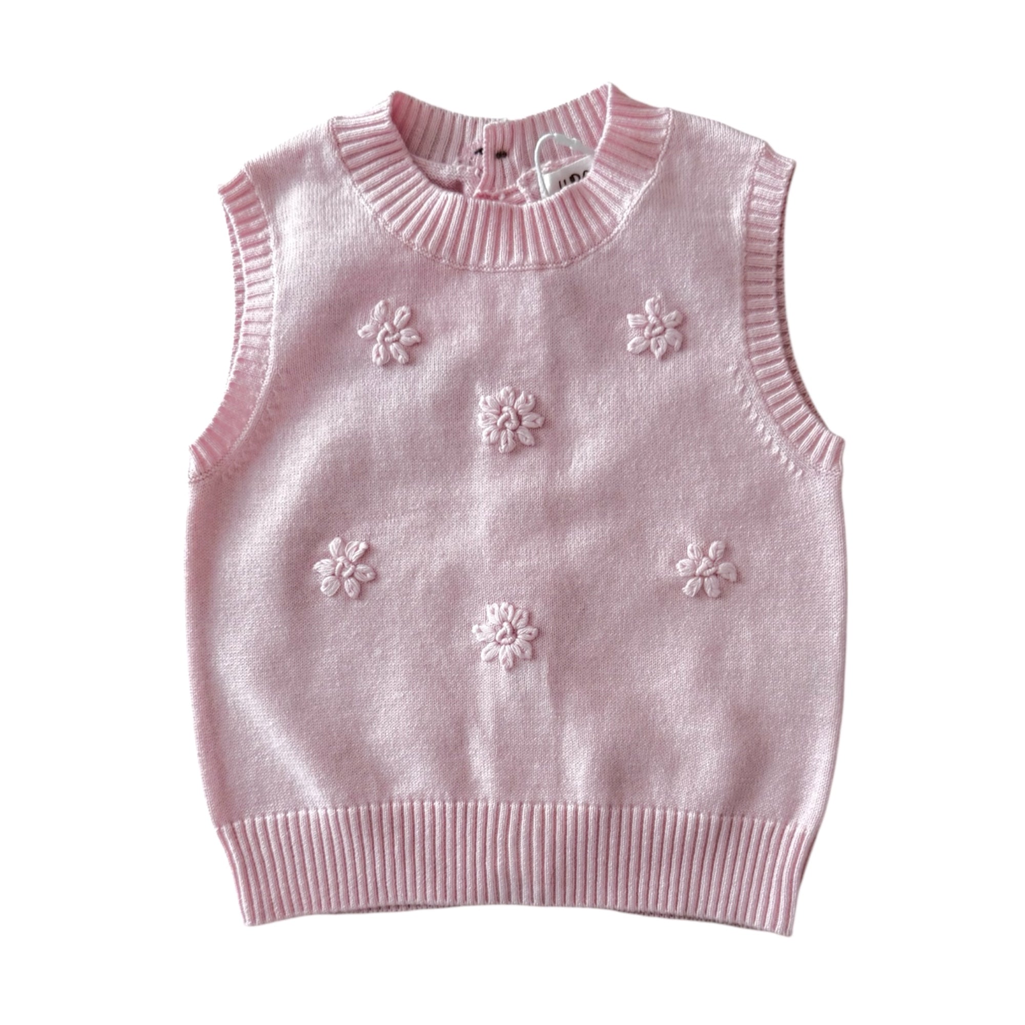 Knitted Flower Vest - Blossom – Lupa and Sol