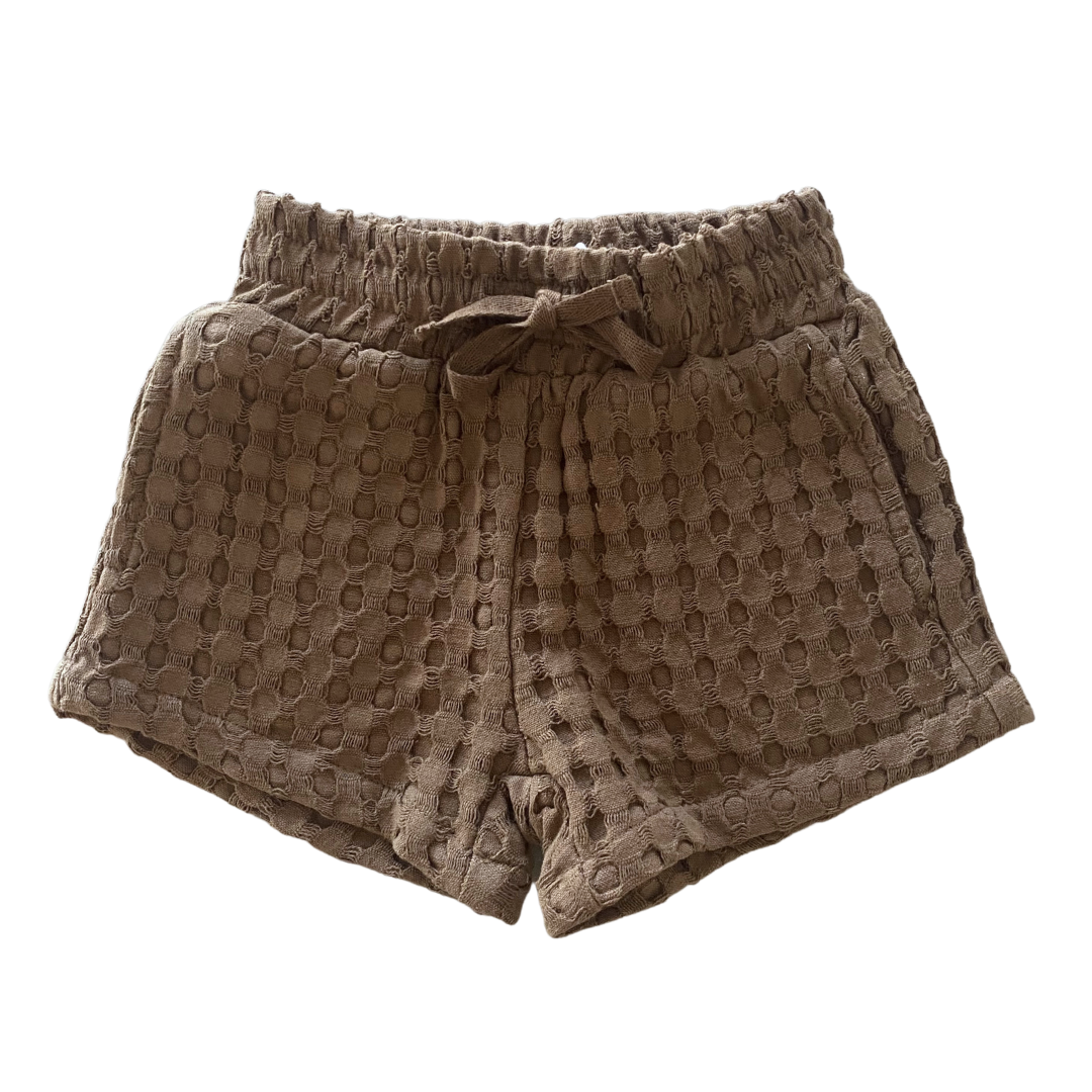 Chunky Waffle Shorts | Chocolate – Lupa and Sol