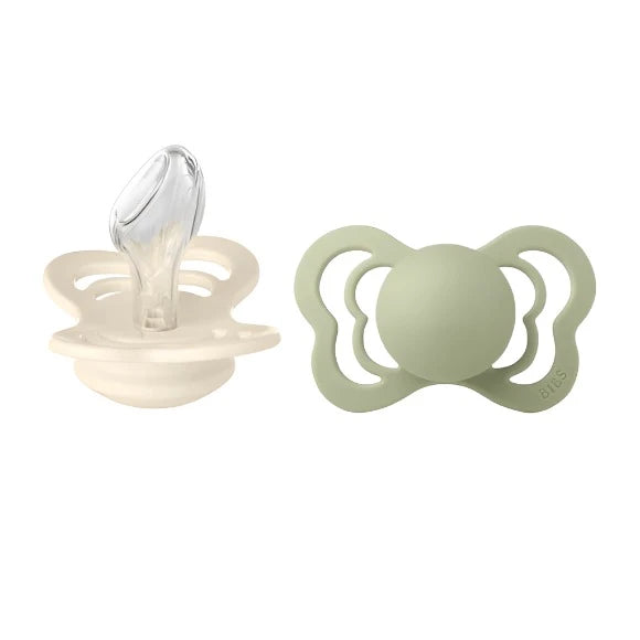 BIBS Couture Dummies- Silicone | Ivory/Sage – Lupa and Sol